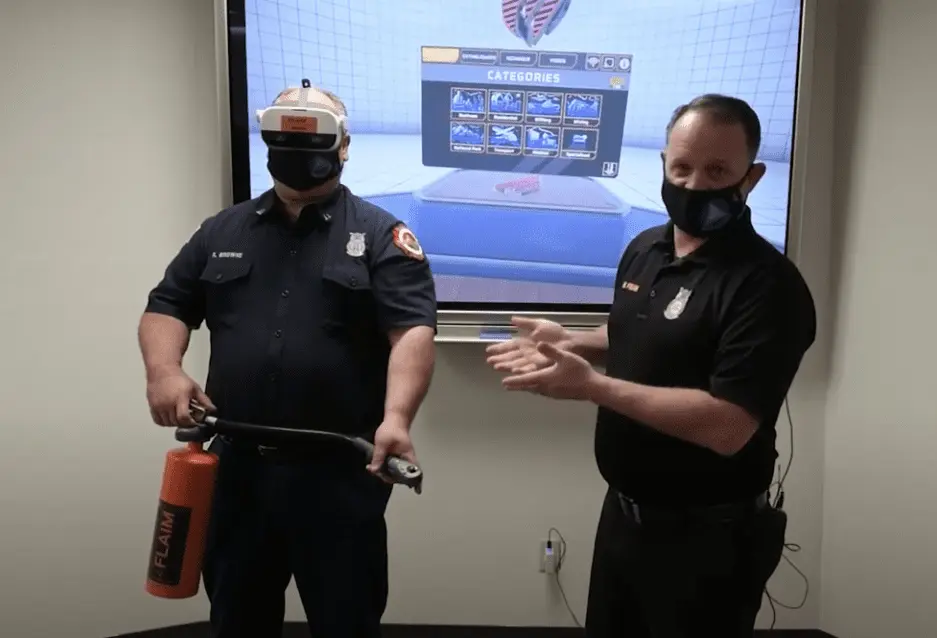 Edwards Air Force Base introduces immersive fire extinguisher training to its public education ...
